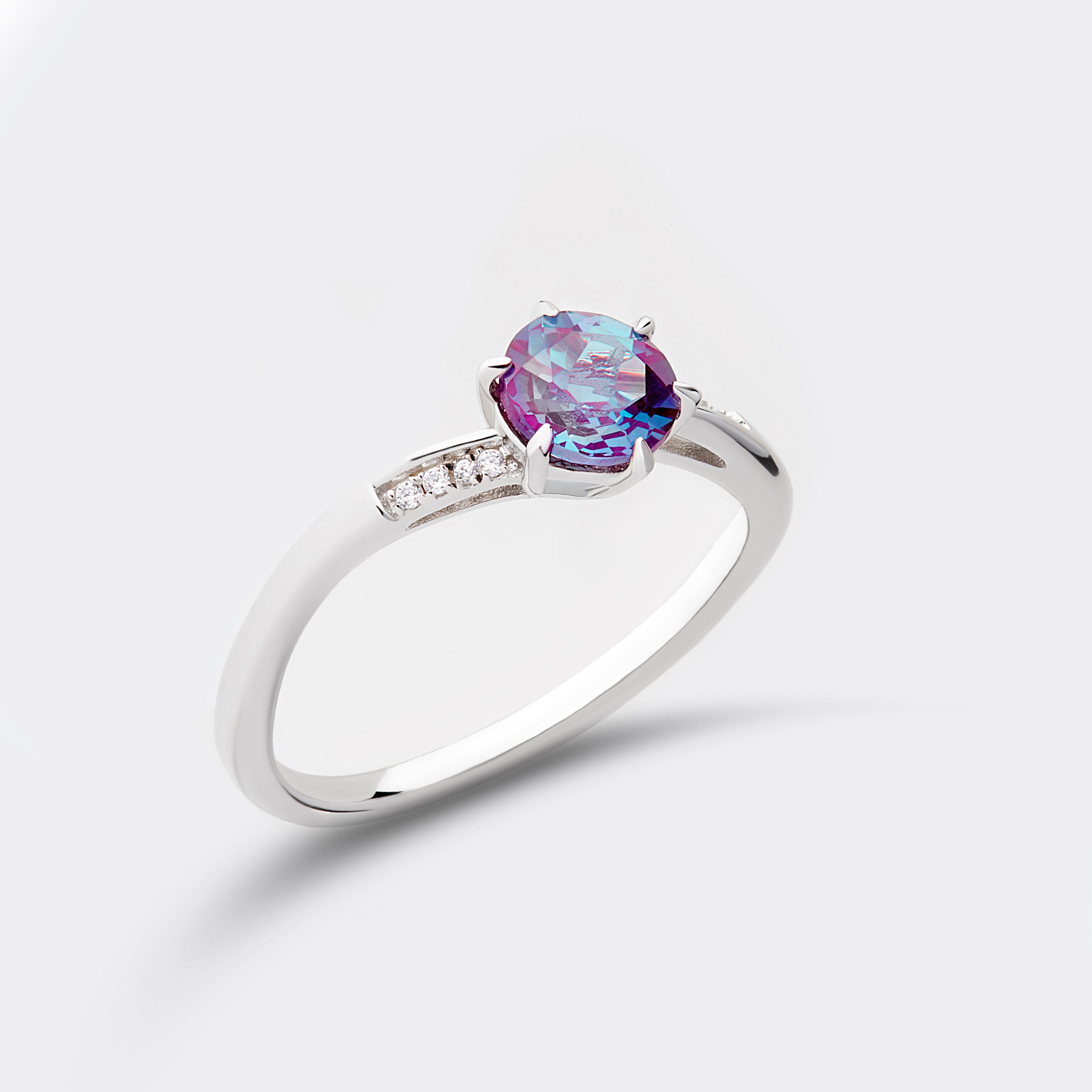'Scarlet' Alexandrite Engagement Ring – Opulentsy