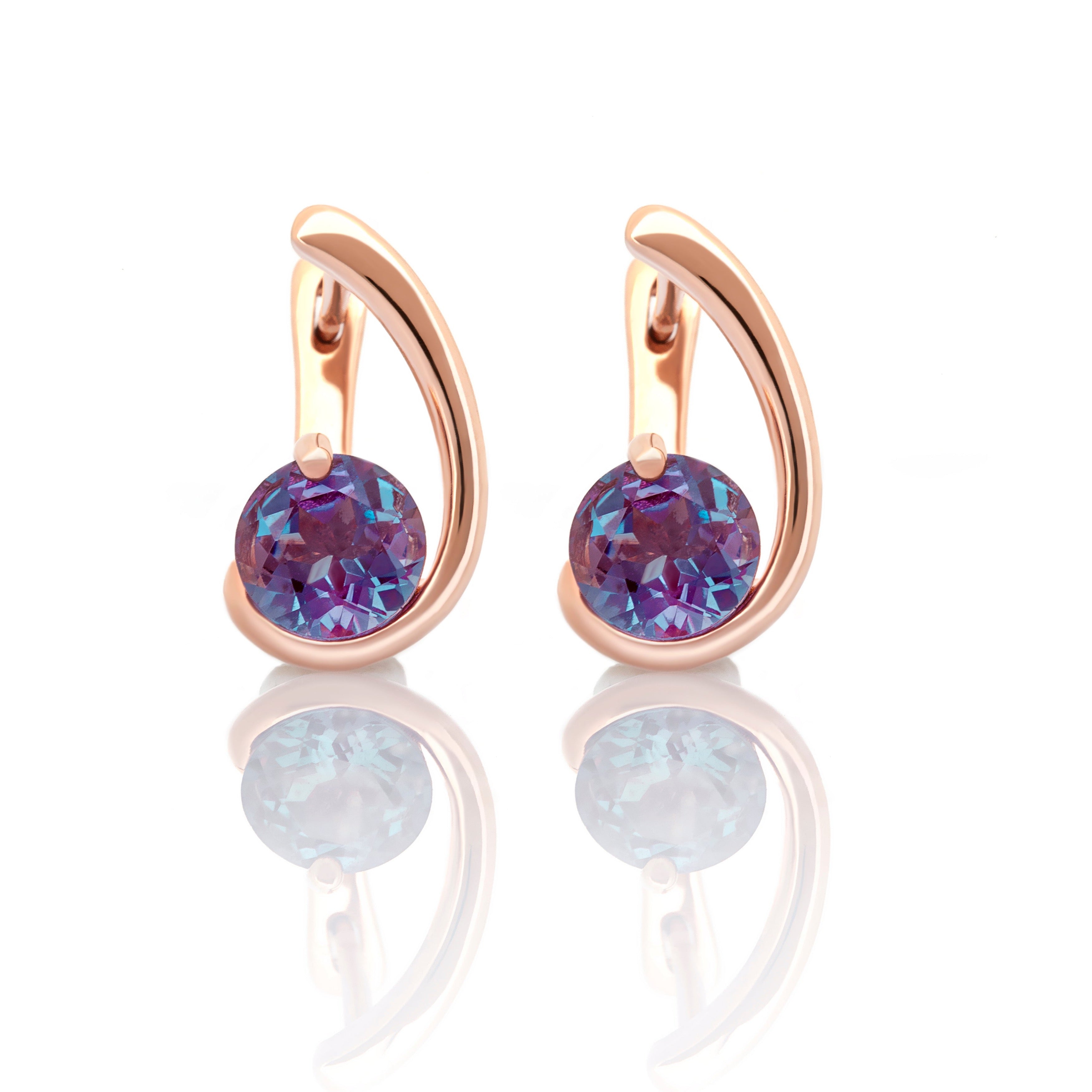 Alexandrite Unique Drop Earrings – Opulentsy