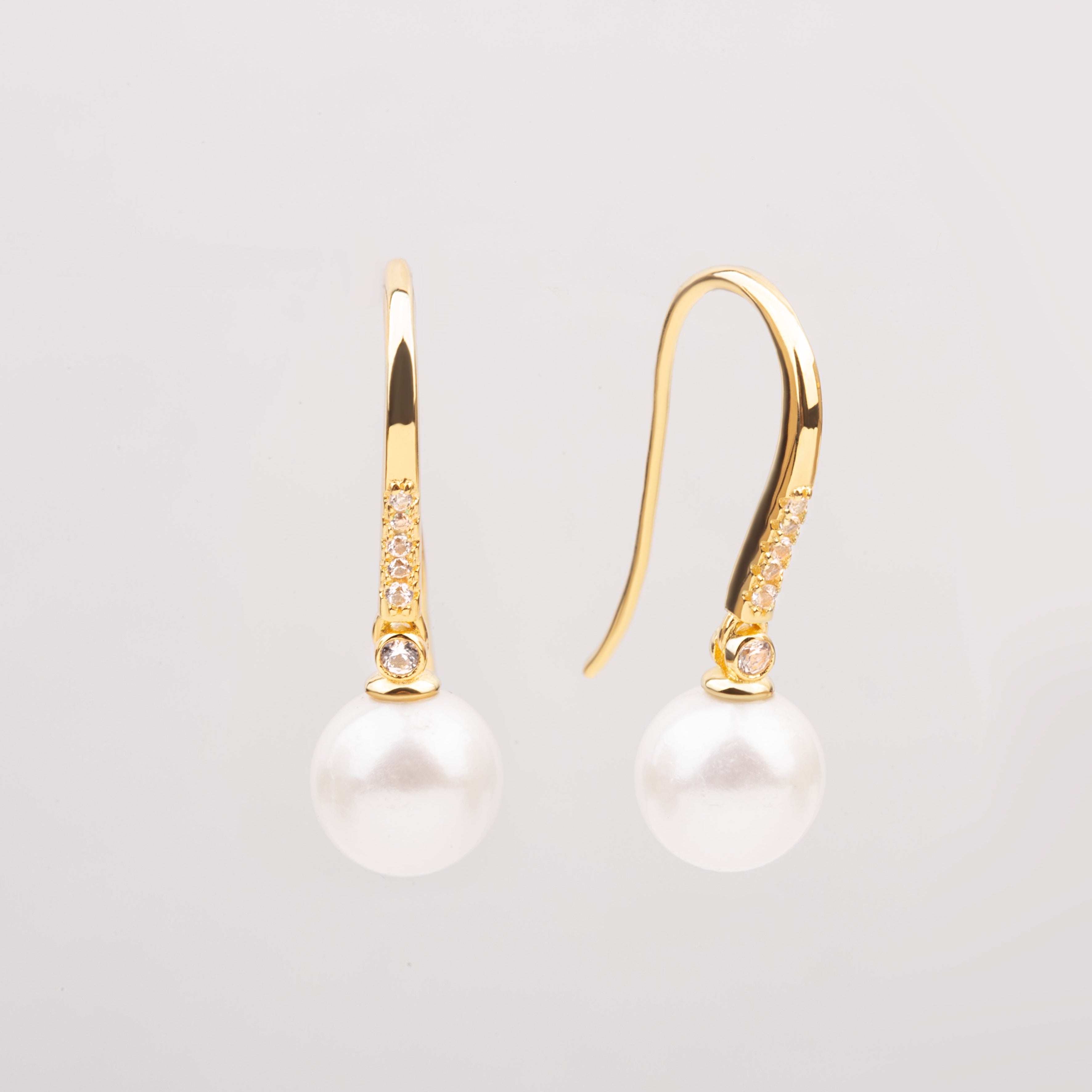 Ocean treasure' Pearl drop earrings – Opulentsy